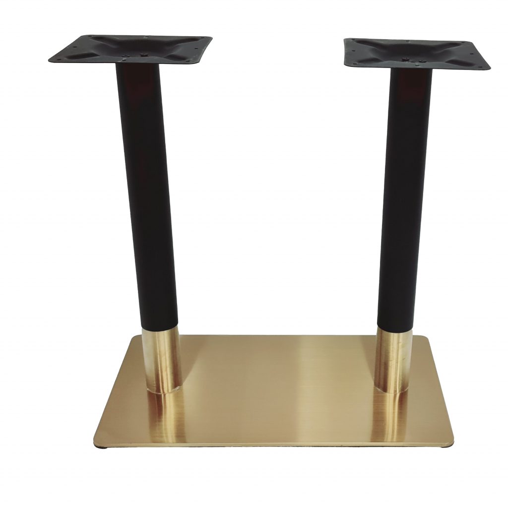 Cast Iron Table Legs - Black & Gold - Avrin Furniture