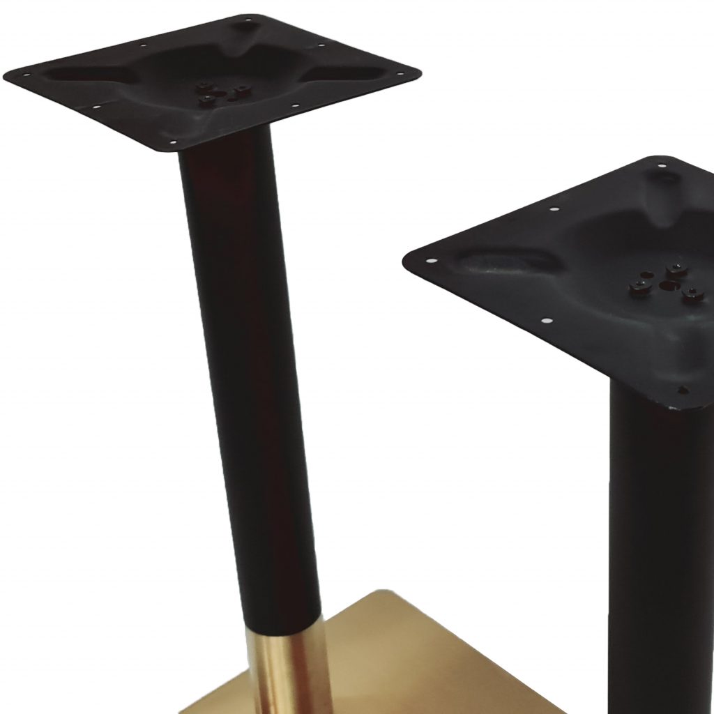 Cast Iron Table Legs - Black & Gold - Avrin Furniture